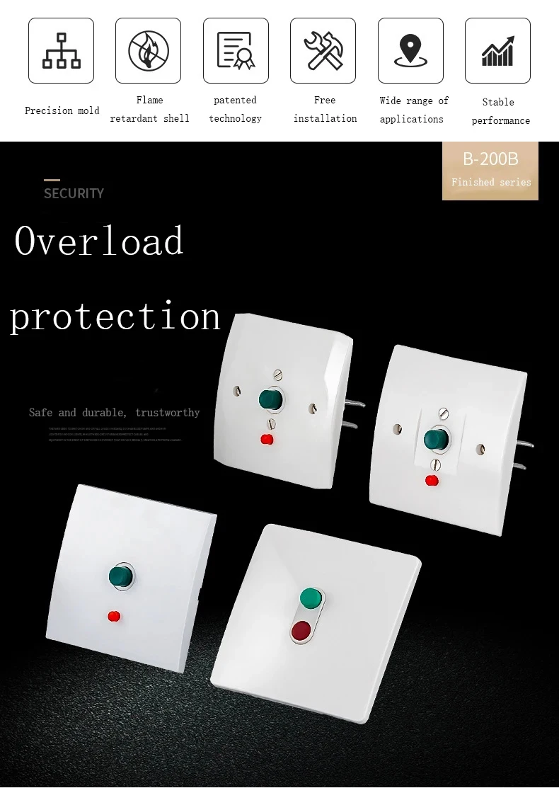 OPEN OEM 20A over Load Panel Switch - Dismatic Disjoncteur