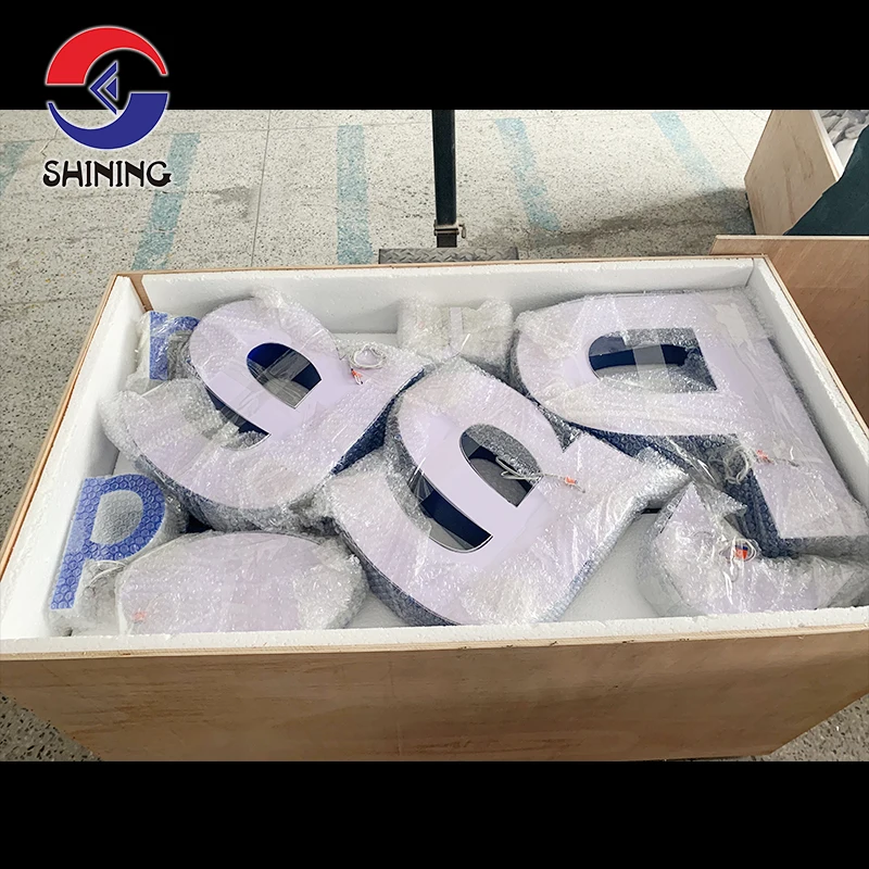 3d Embossing Outdoor Signboard Logo Signage Stainless Steel Acrylic ...