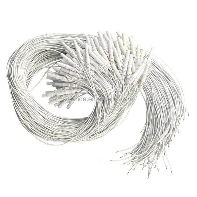 Medical electrode needle lead wire din 1.5mm electrode jack tens cable ...