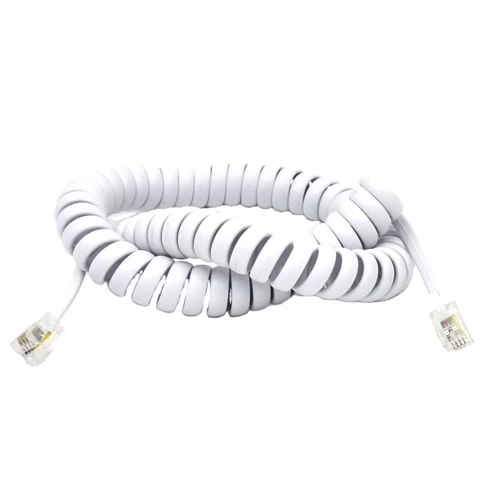 Handset Coiled Landline 4p4c Rj9 Telephone Cable - Buy Rj9 Telephone ...