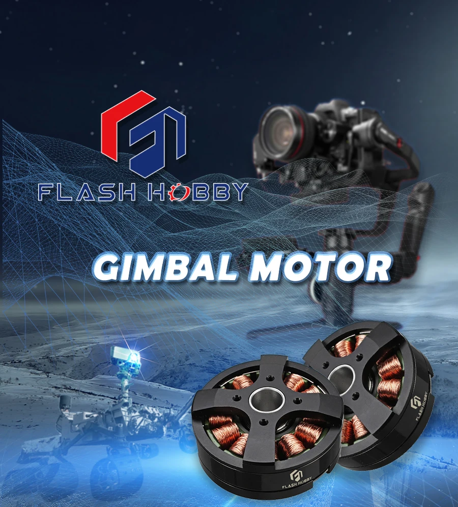Flash Hobby Bgm5208-200hs Bldc Motor Brushless Gimbal Motor For Camera ...
