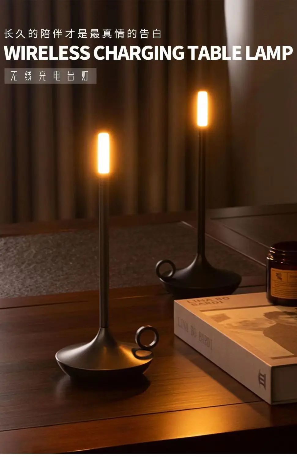 Modern Metal Led Lamp Indoor Hotel Bedside Table Lamp For Living Room ...
