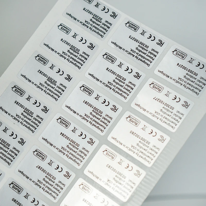 Customizable Electronic Products Serial Number Security Tag