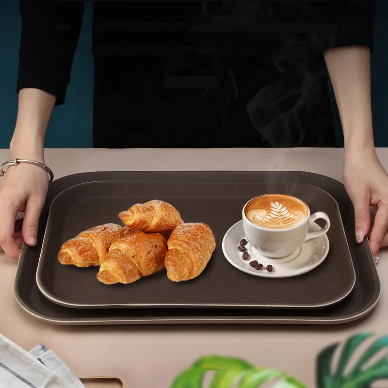 Rectangle Plastic Tray Non-slip Restaurant Fast Food Service Tray - Buy ...