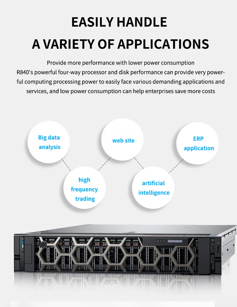 Hot Sale Poweredge R840 2u 4 Nodes Server Rack R840 - Buy Rack 2u ...