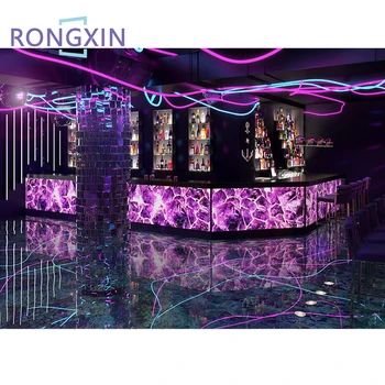 Modern Club Interior Design Night Club Bar Counter Ktv Lounge Sofa ...