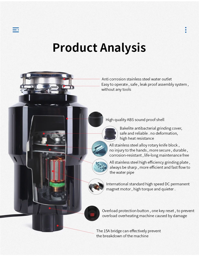 Continuous Digester Garbage Disposer Electric Compost Machine Food ...