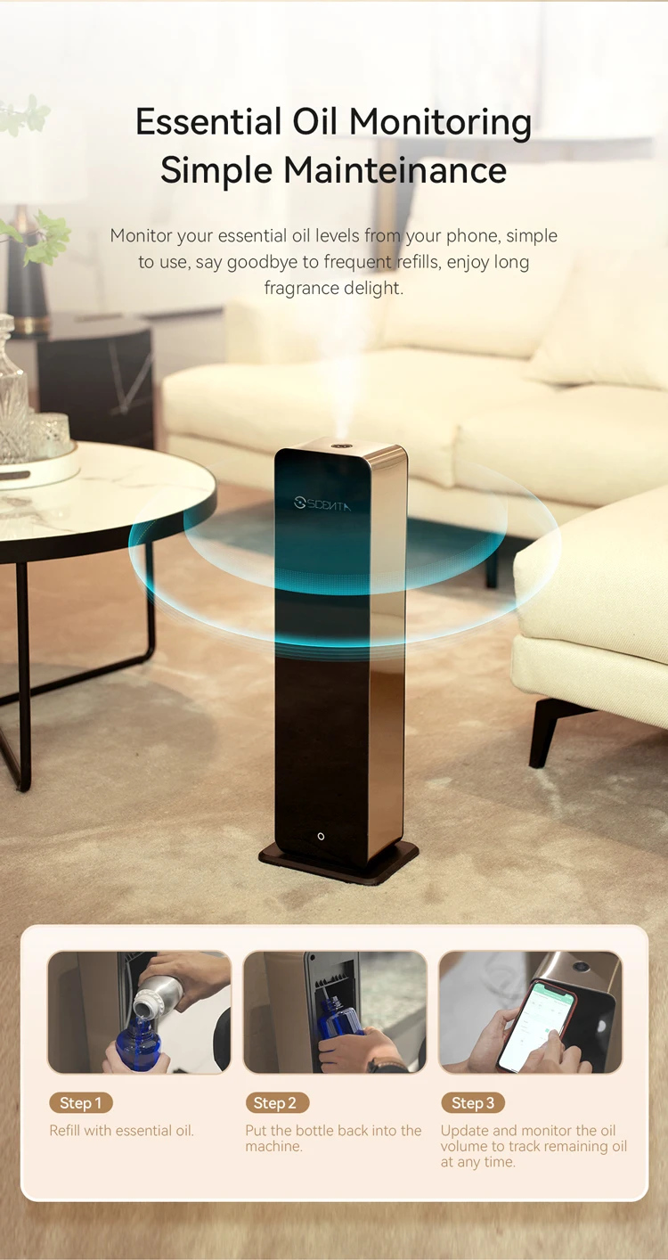 SCENTA Luxury Commercial Electric Smart Hotel Lobby Aroma Diffuser