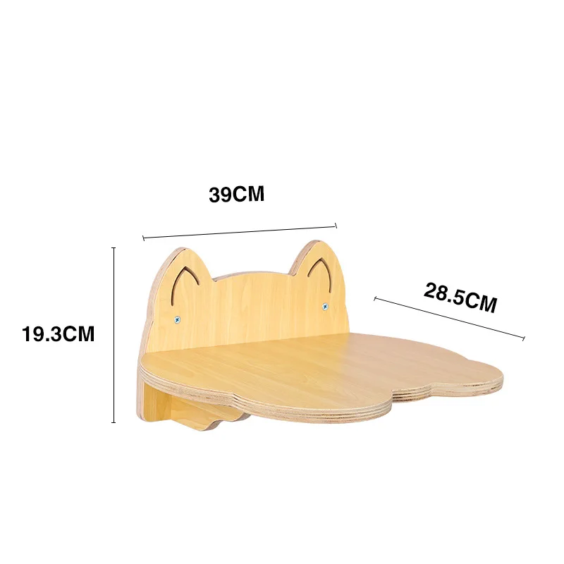 Solid Wood Cat Climbing Frame Column Wall Springboard Nest Frame Cat ...