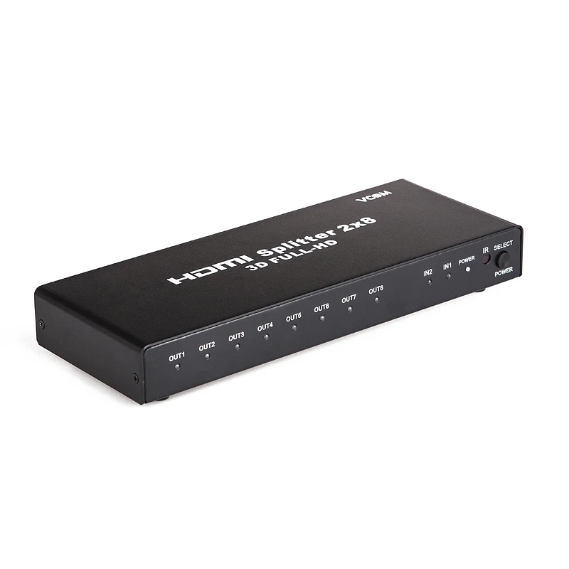 Vcom Full Hd Video Switcher 2 In 8 Out 1080p Hdmi Splitter Switch With ...