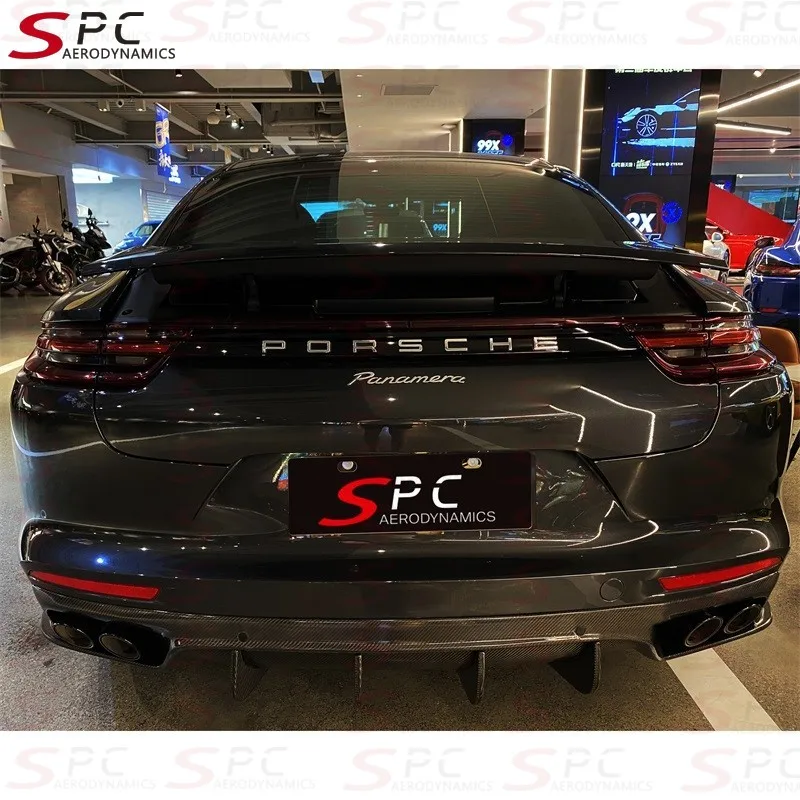 Spc Carbon Fiber Rear Diffuser For Porsche Panamera 971 Carbon Fiber ...