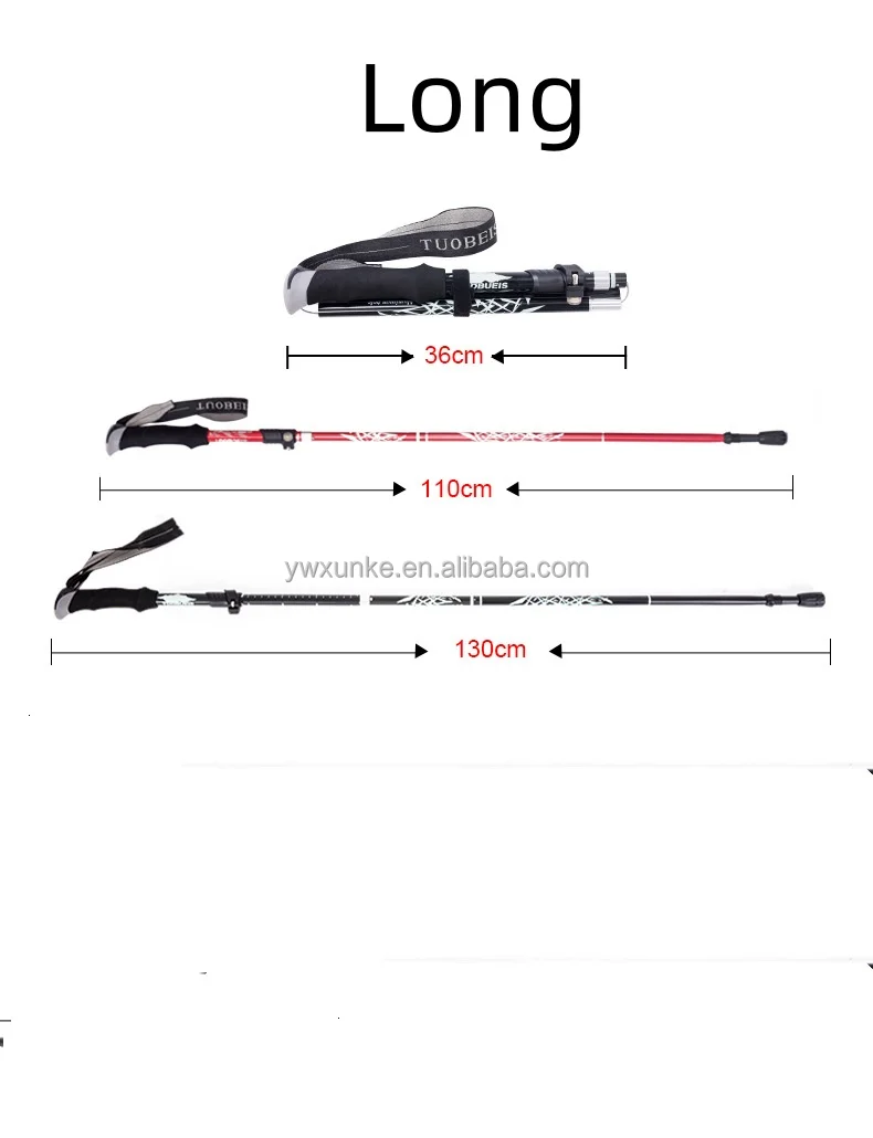 Nordic Adjustable Height Walking Stick and Trekking Poles Lightweight ...