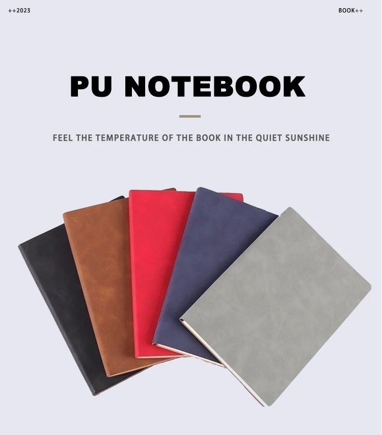 Customized PU Leather Cover Journal - Perfect Gift Set