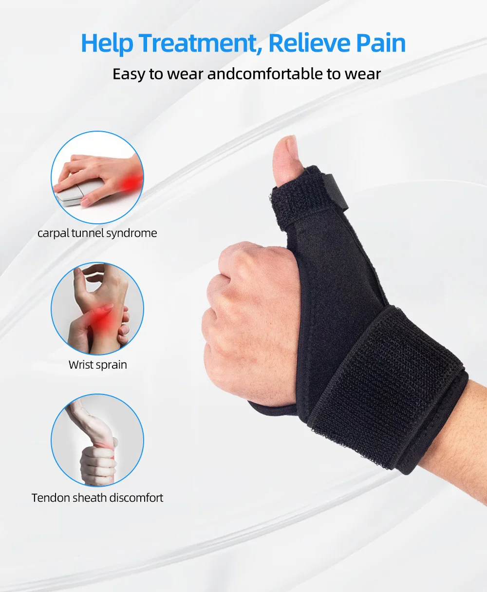 Medical Sprain Arthritis Thumb Splint Support Joint Immobilization ...