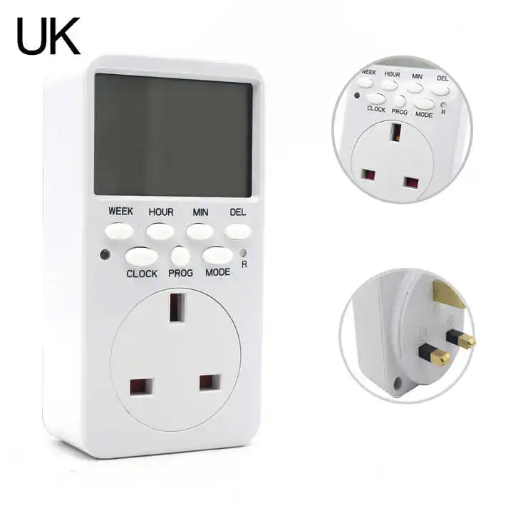 24h Electronic Timer Switch 220v Programmable Digital Kitchen Timers Eu ...