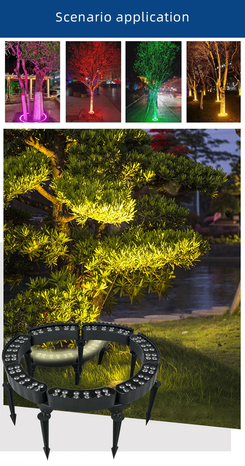Led Tree Hug Lamp Outdoor DMX512 - Colorful Garden Light