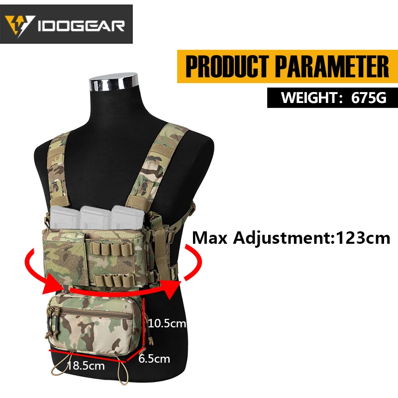 Idogear Tactical Chest Rig Hunting Vest Series Mk3 Multicam Tactical ...