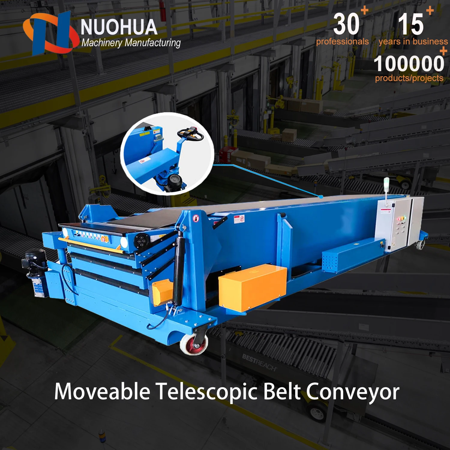 Telescopic Belt Conveyor Flexible Boom Conveyor Telescope Conveyor ...