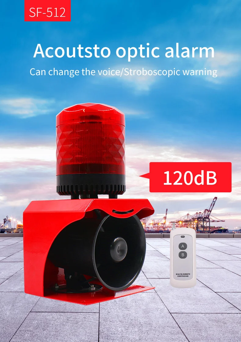 Portable Indoor And Outdoor Safety Remote Siren Industrial Waterproof ...