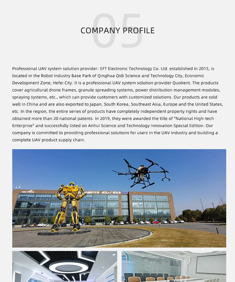 Eft G420 Four-axis 20l 20kg Agricultural Spray Drone Frame Kit ...