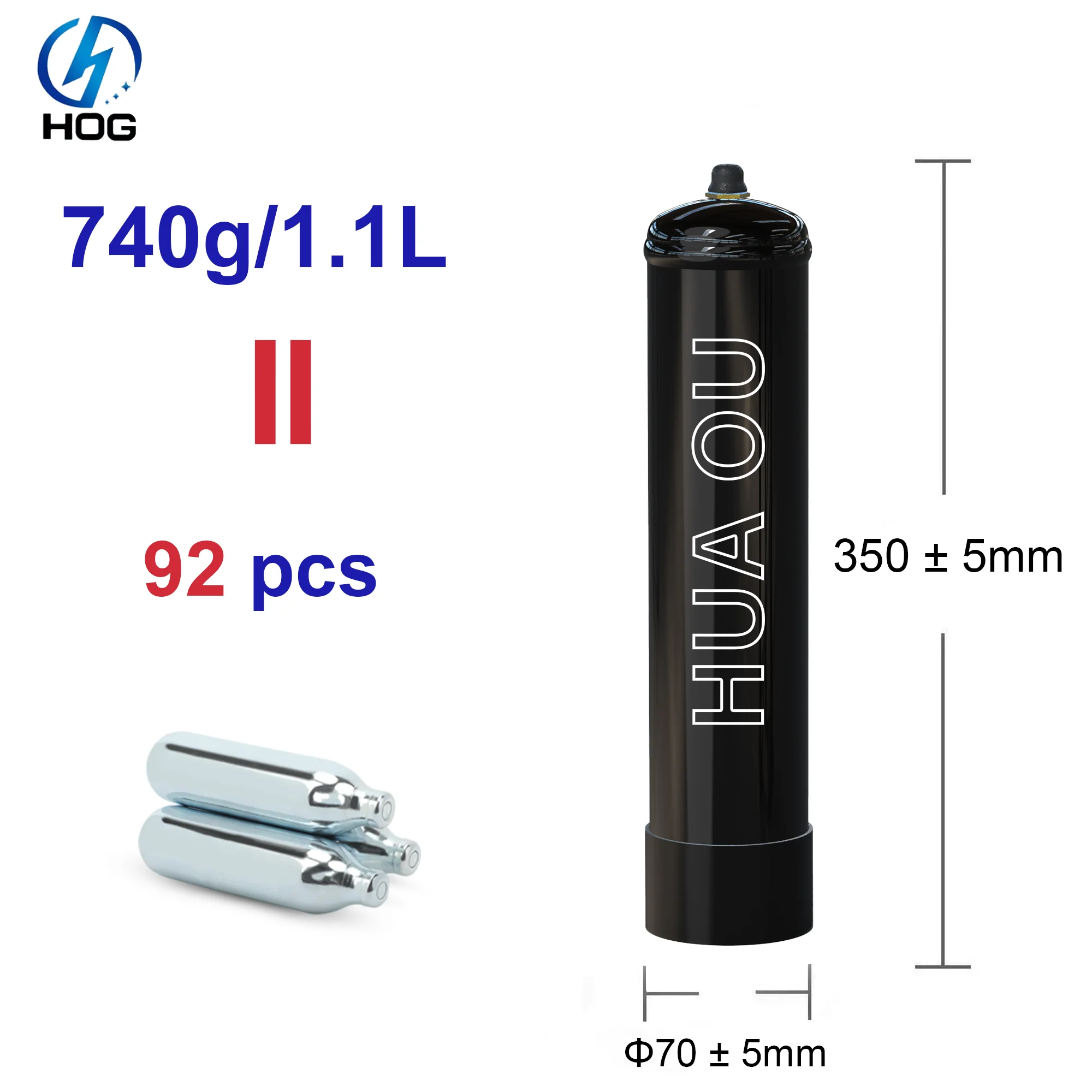 Popular Sparkling Whip 740g Cream Chargers Cylinder Manufacturers 1.1L Whipped Cream Charger ...