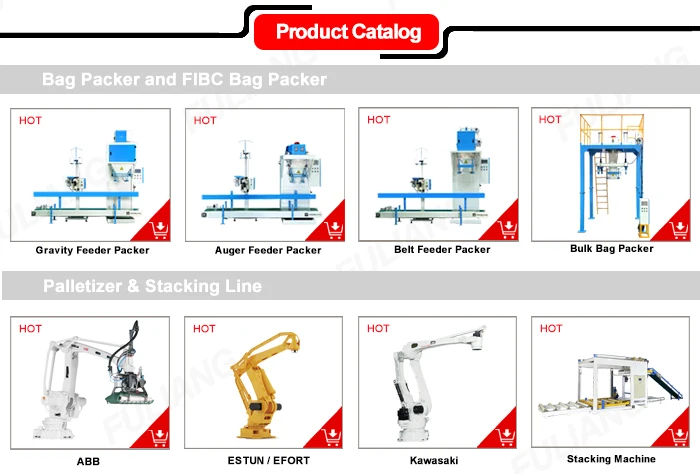 FULIANG Automatic Column Stacker Bag Carton Robot Palletizer
