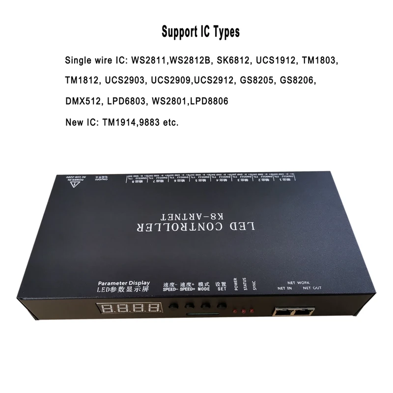 K8 K16 Artnet LED Strip Light Controllers - Programmable & Addressable