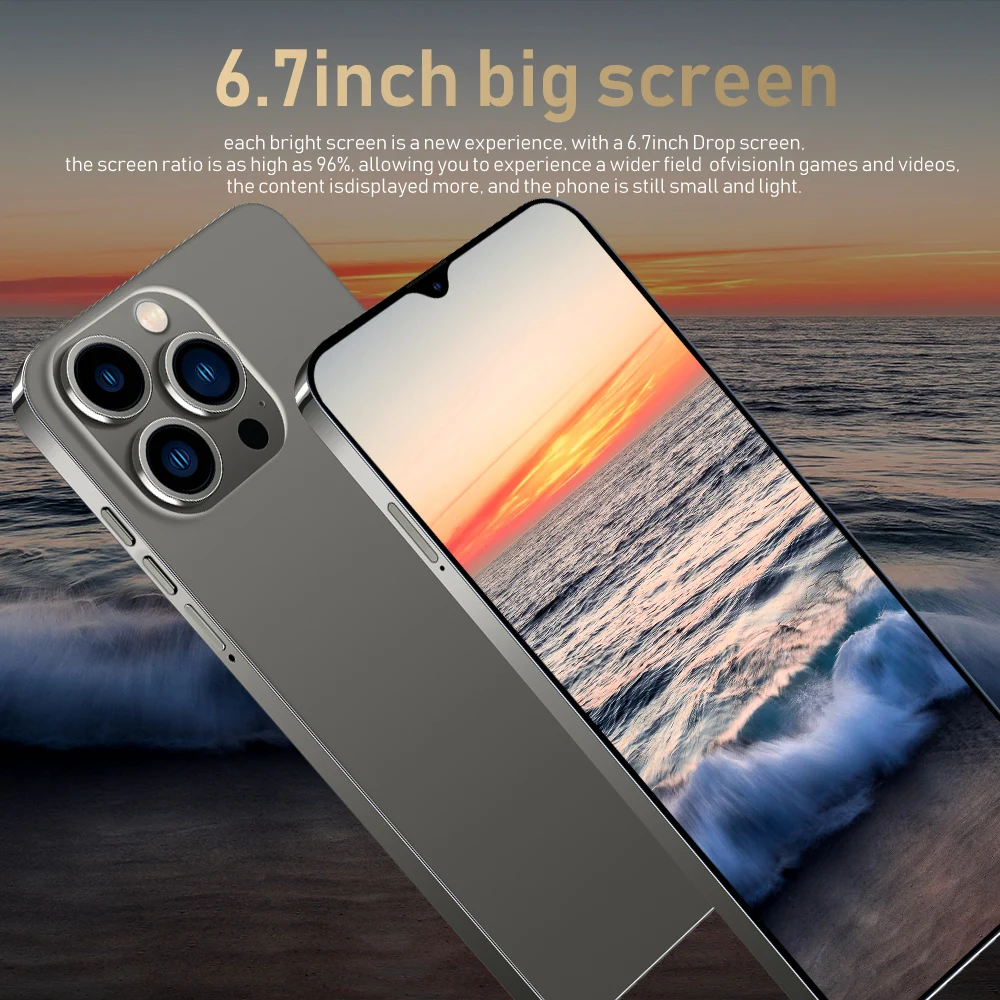 Wholesale Original I13 Pro Max Celular Android Smartphone 5g 16gb+1tb Mobile Phone For 13 Pro ...