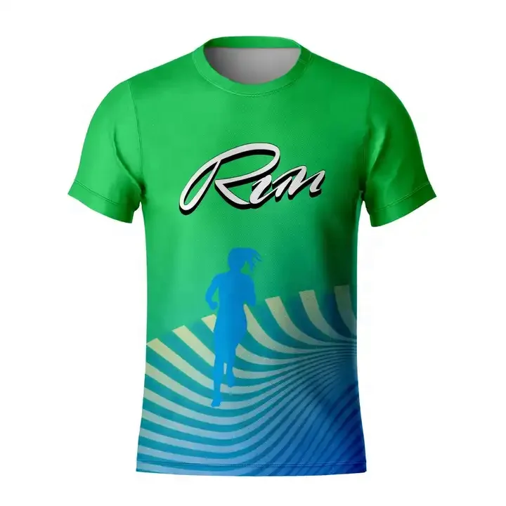 Custom Designs Sublimation Blank Men's Running Workout T-shirt For ...