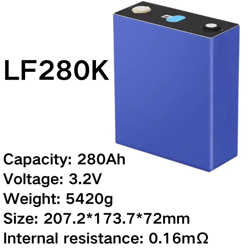 Grade A Lifepo4 280ah Cell 3.2v 6000times Energy Storage Lithium Ion Battery Cells Lf280k - Buy ...