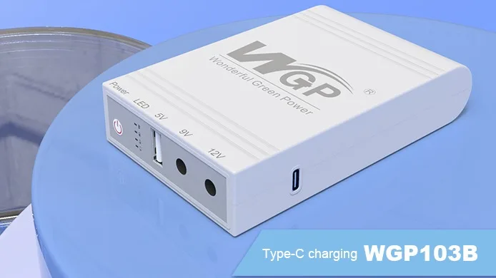 Wgp Mini Ups Uninterruptible Power Supply Type-c Input Dc 9v 12v 5v ...
