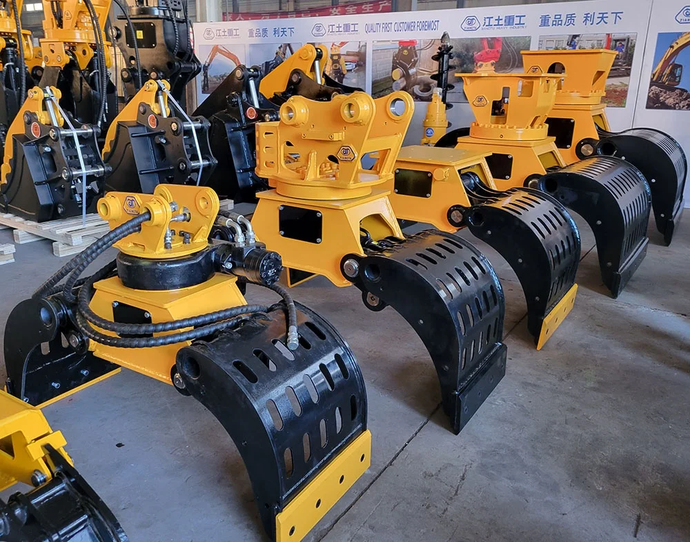 Excavator Demolition Hydraulic Rotating Grapple Scrap Metal Grab For ...