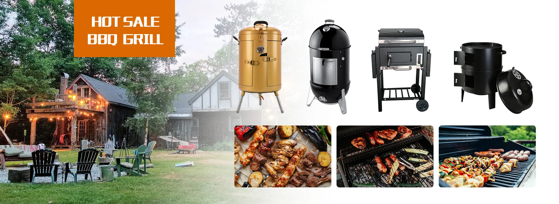 Hot Sale Portable Barbecue Grill Machine Backyard Camping Folding Bbq ...