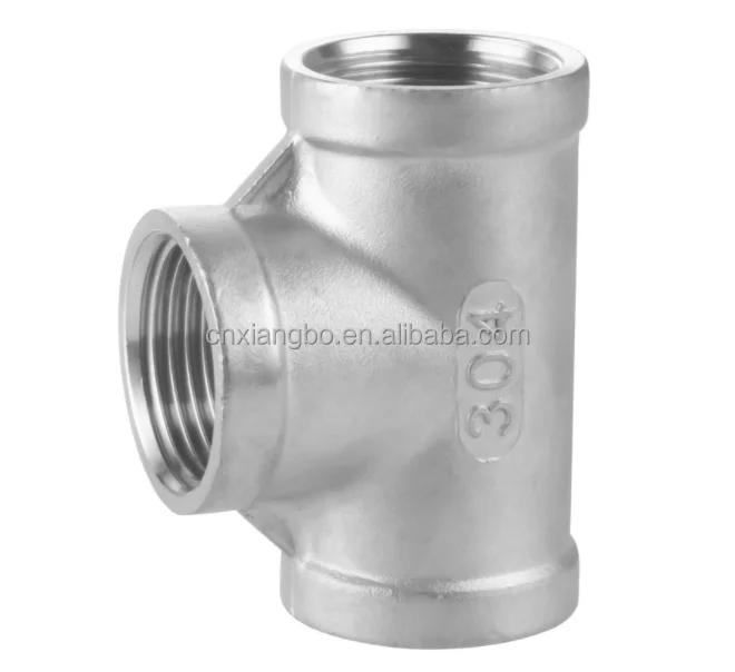 Stainless Steel Tee Internal Bsp Thread Equal Diameter Tee Thread Pipe ...