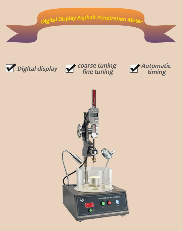 Asphalt Penetration Test Apparatus with Digital Display