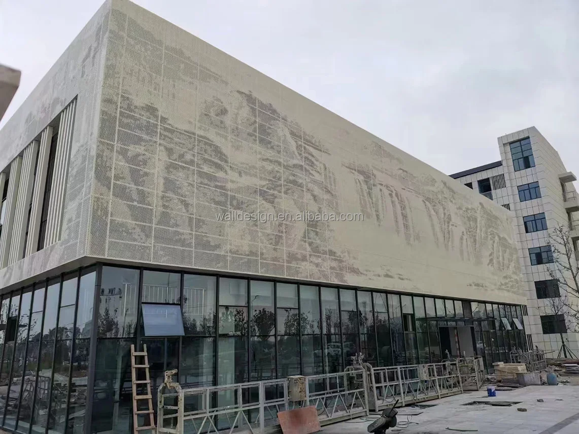 Laser Cut Metal Facade Decorative Metal Facade Panel Aluminium ...