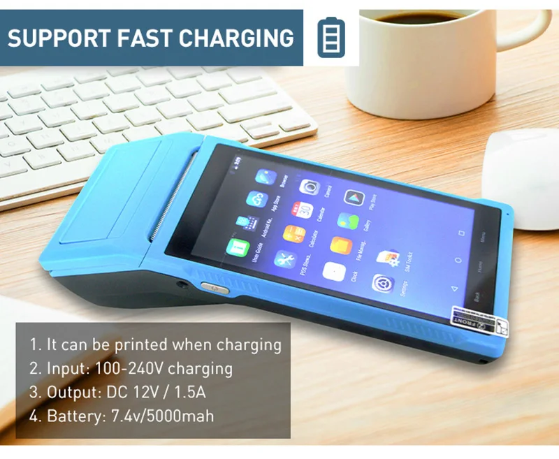 Smart Cashier Machine - Handheld POS Device with Printer