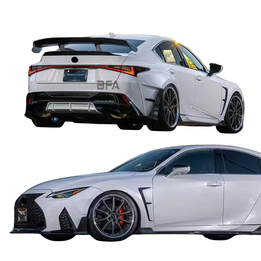 For Lexus Is Custom Wide Body Kit,Fender Flares,Mudguards,And Spoiler ...