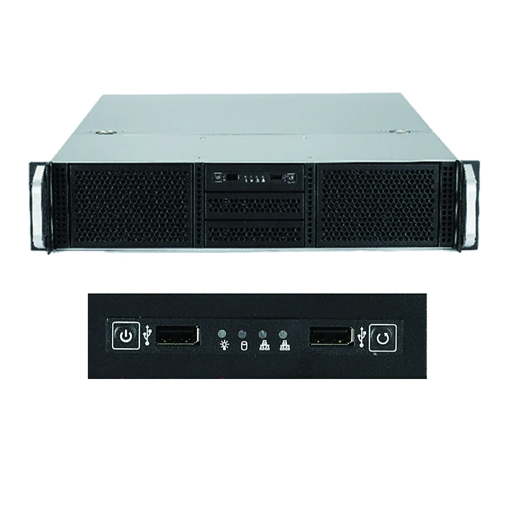 2U550 Server Chassis - Industrial Computer Case with 8 Hdds