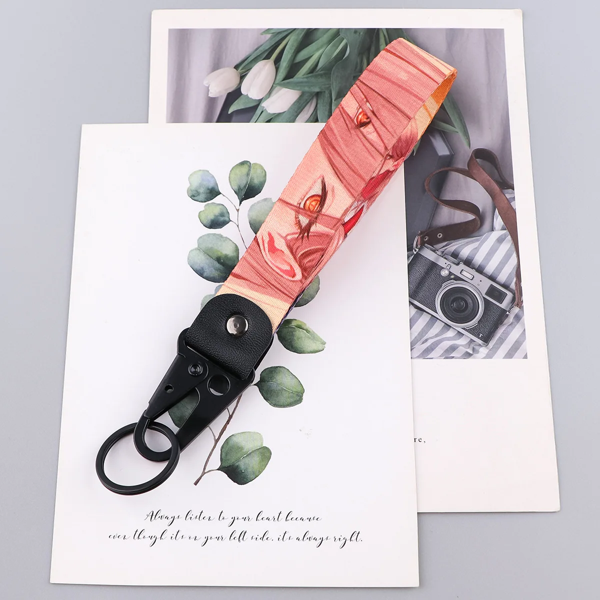 Anime Chainsaw Man Bleach Buckle Eagle Hook Webbing Keychain Lanyard ...