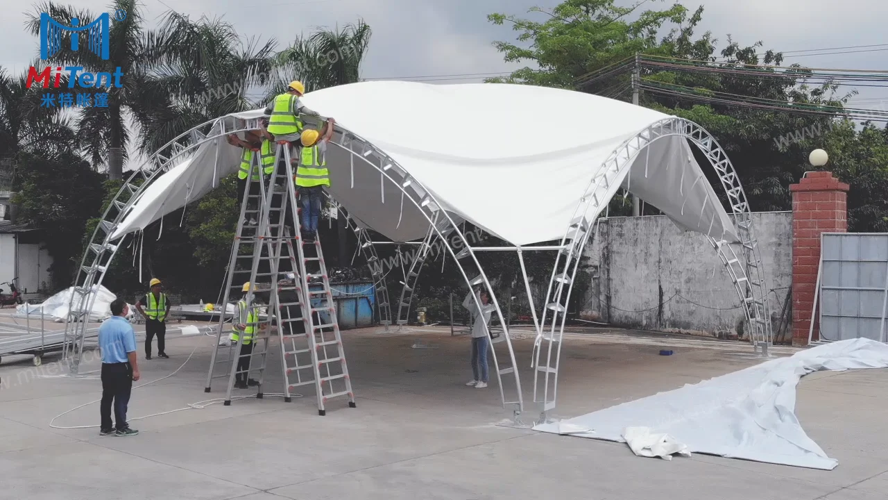 Commercial Outdoor Event Arch Tent 10x10m With Heavy Duty Galvanized ...