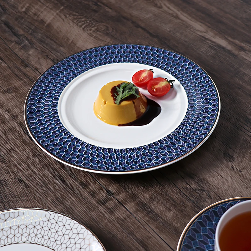 Luxury Dinnerware - Gold Rim Bone China Plates for Hotels