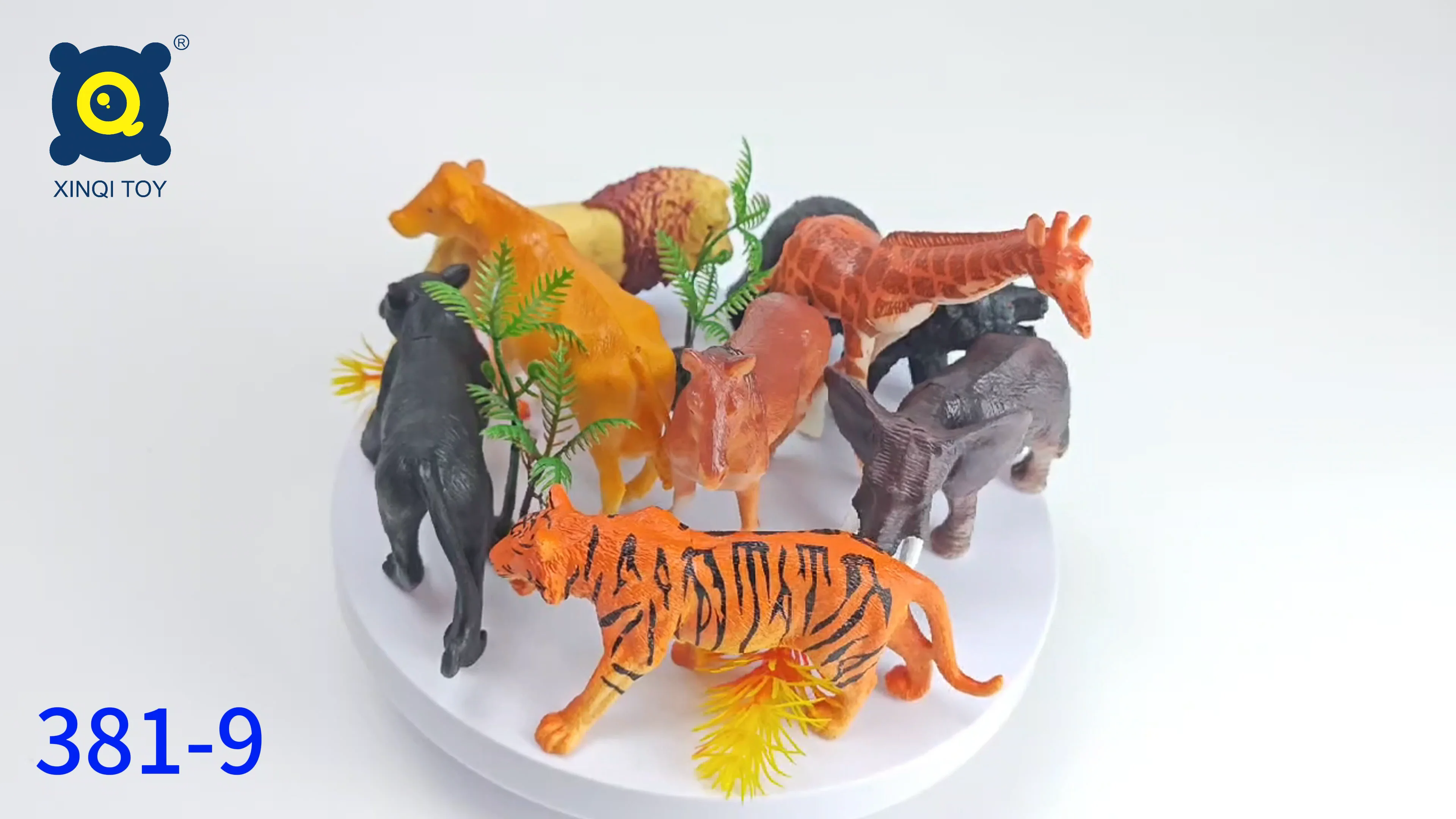Pvc Simulation Solid Plastic Jungle Model Wild Animals Toys Small Farm ...