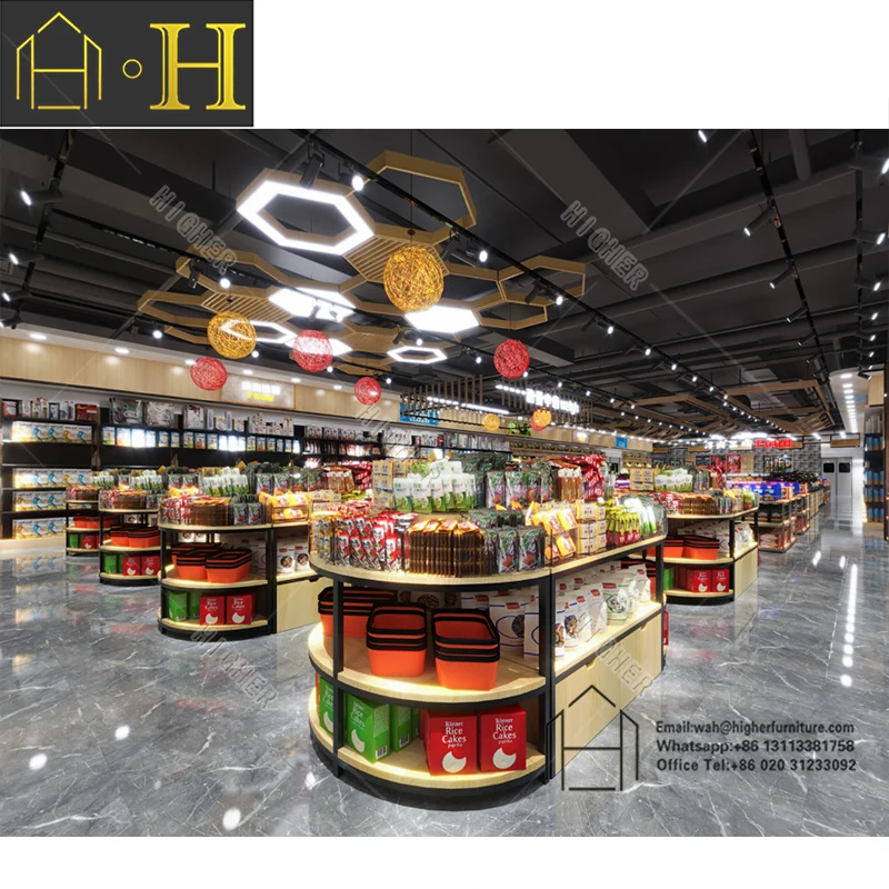 Supermarket Design Layout Modern Selling Banana Grocery Store Fruit and ...