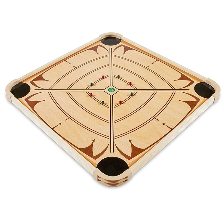 Factory Customized Different Style Large Wooden Carrom Board Game Set ...
