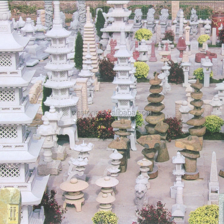Exquisite Japanese Style Natural Granite Stone Lanterns