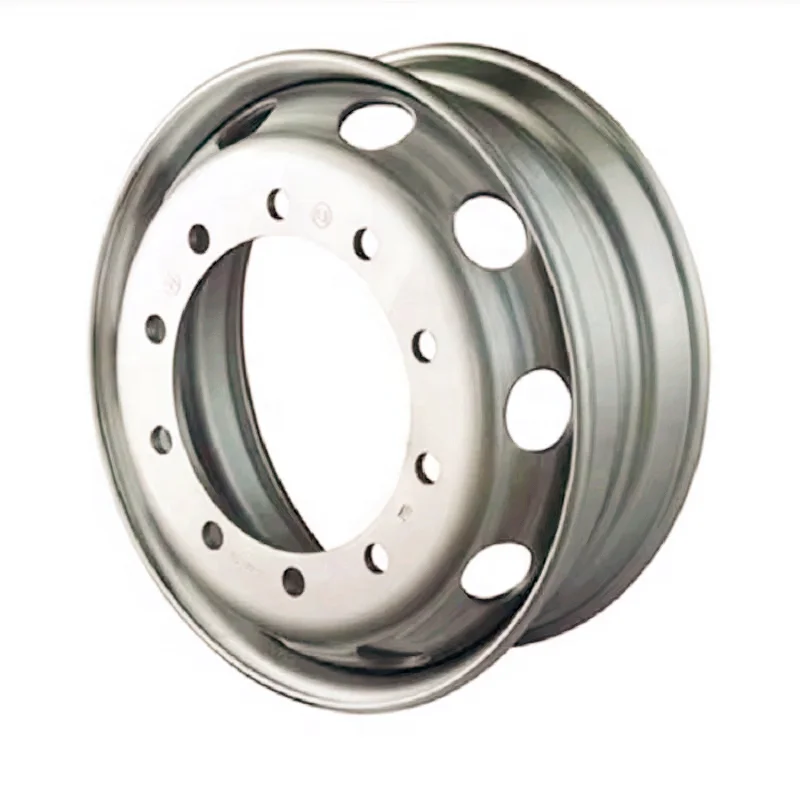Stainless Steel Trailer Rim Wheel Axle Rims For 12r22.5 Tires Semi ...