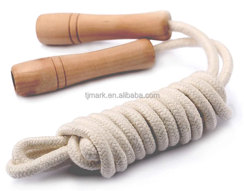 Outdoor Wooden Rope Skipping Game for Kids Fun Sports Jump Ropes for ...