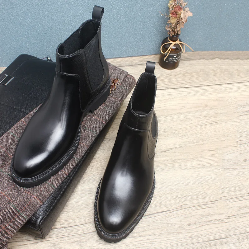 Trendy Genuine Leather Chelsea Boots High Quality Handmade Wear ...