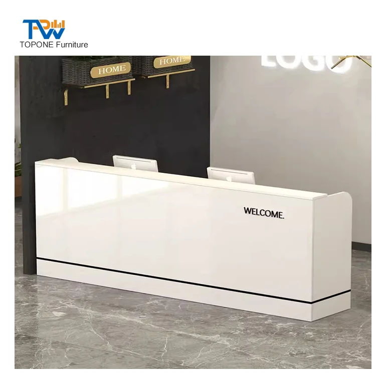 Company Office Reception Desk Modern Minimalist Clothing Store ...